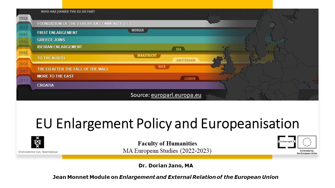 EnlargEU – Jean Monnet Module: Enlargement and External Relation of the EU